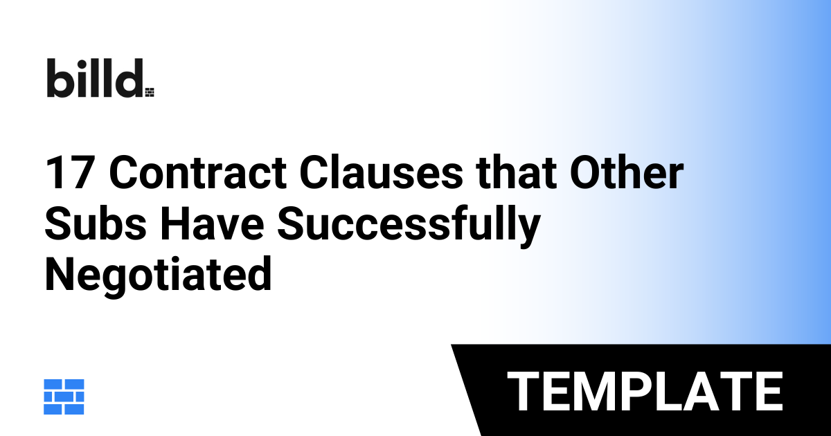 17 Construction Contract Clauses You Can Negotiate